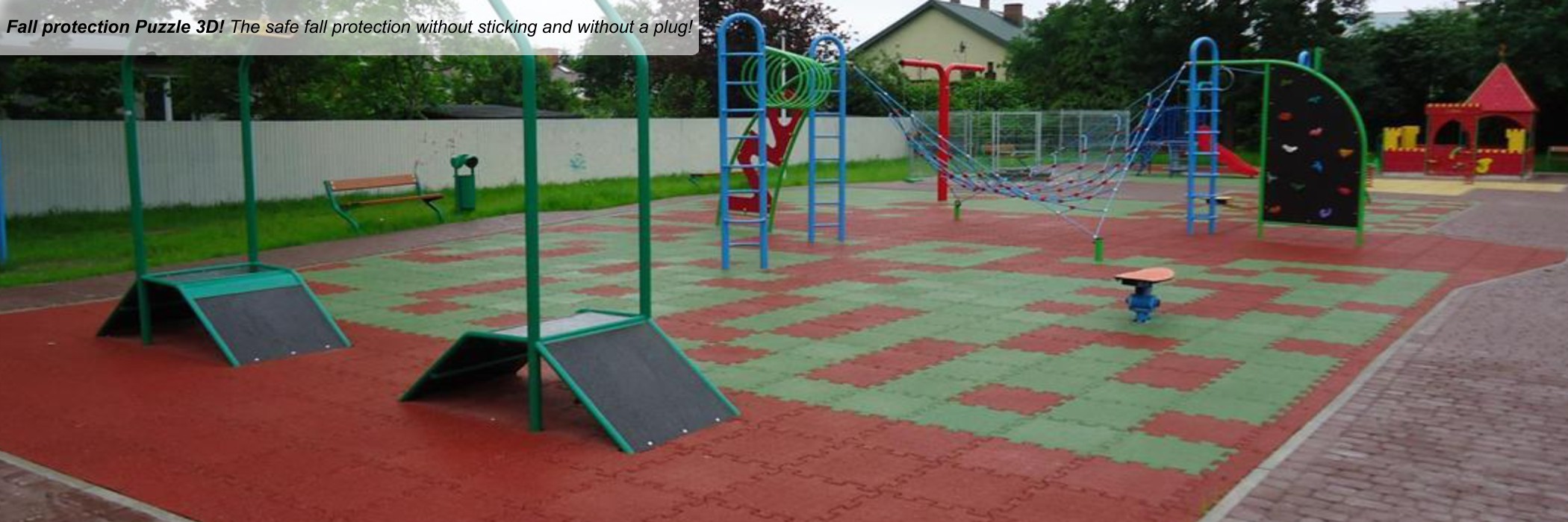 Fall protection slabs puzzle 3D