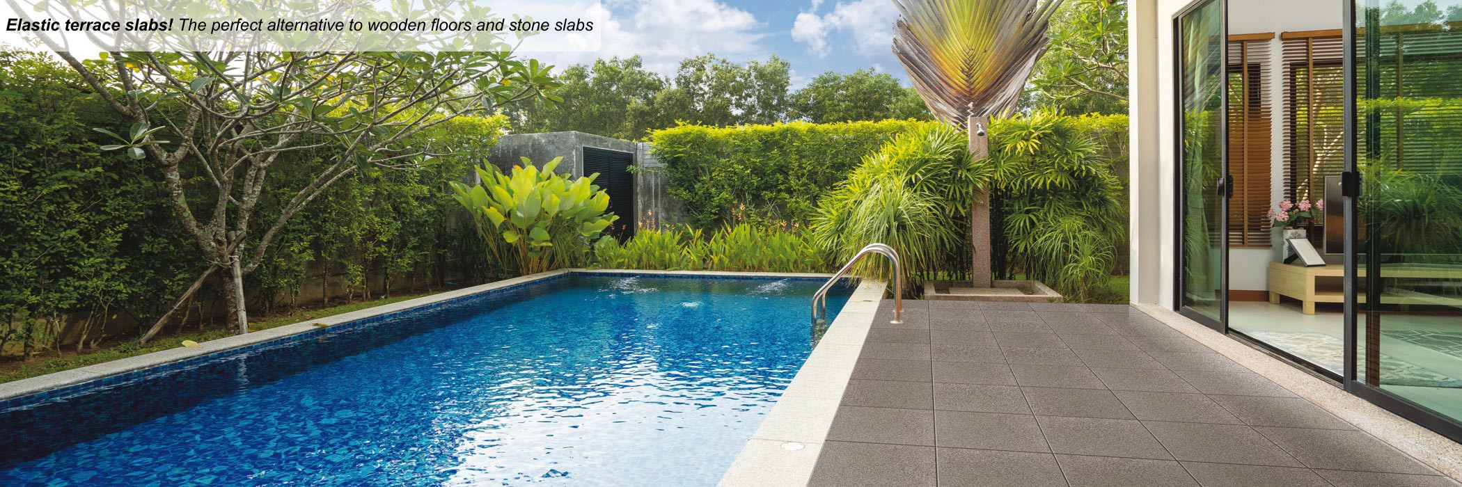 Fall protection slabs terrace