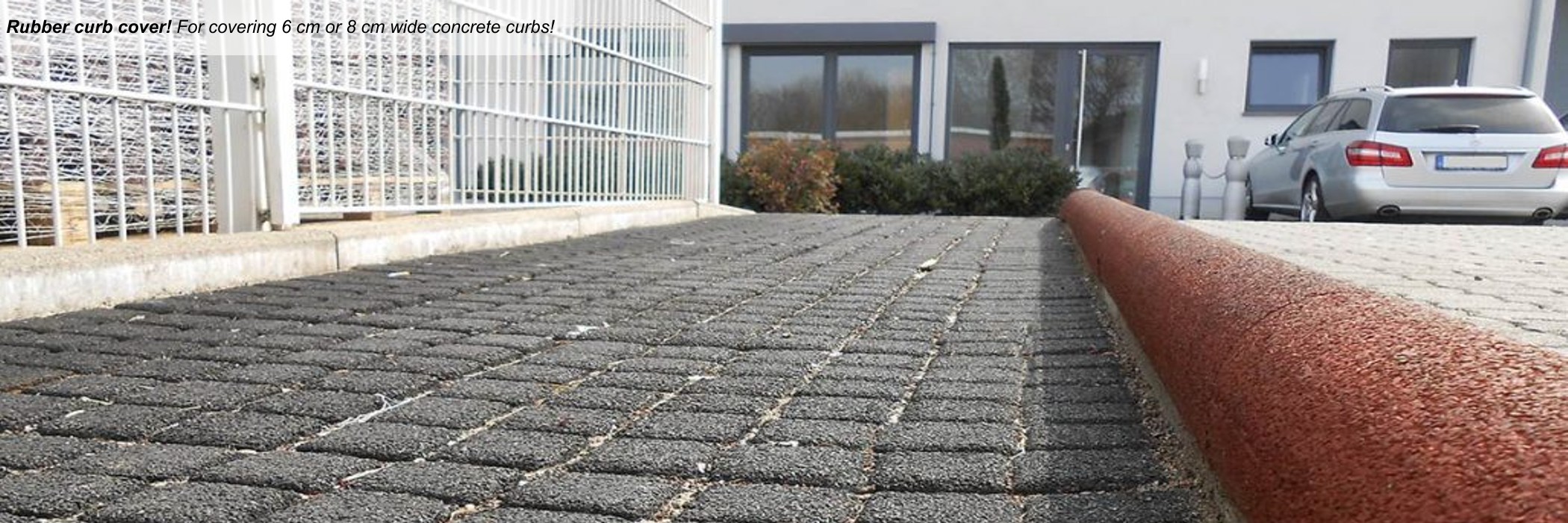 Rubber curb cover - rubber cap 6 cm and 8 cm