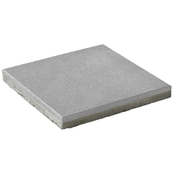 Concrete slabs with rubber gray | 50 x 50 x 6 cm