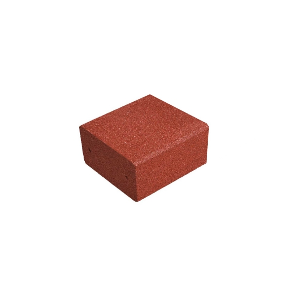 Blockstufen Ecke rot | 30 x 30 x 15 cm